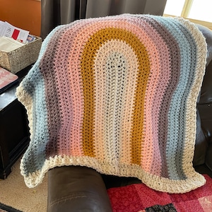 Phoenix Rainbow Blanket PATTERN includes 3 Sizes - Etsy