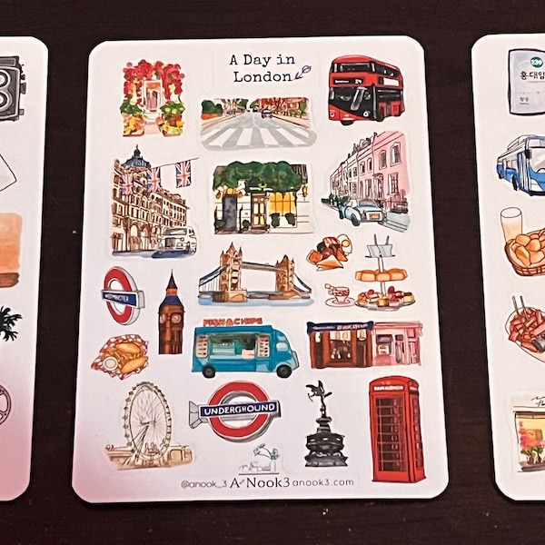 Copenhagen Stickers for Travel Journal Sticker for Journal Europe ...