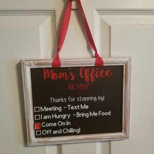 Moms Office Door Sign,sign for Home Office,do Not Disturb Sign,on a ...