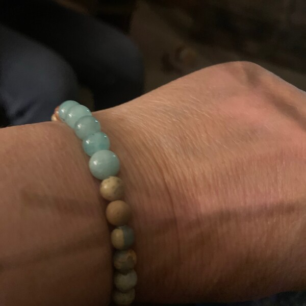 Calming Gemstone Bracelet, Healing Crystal Anxiety Relief Gemstone ...