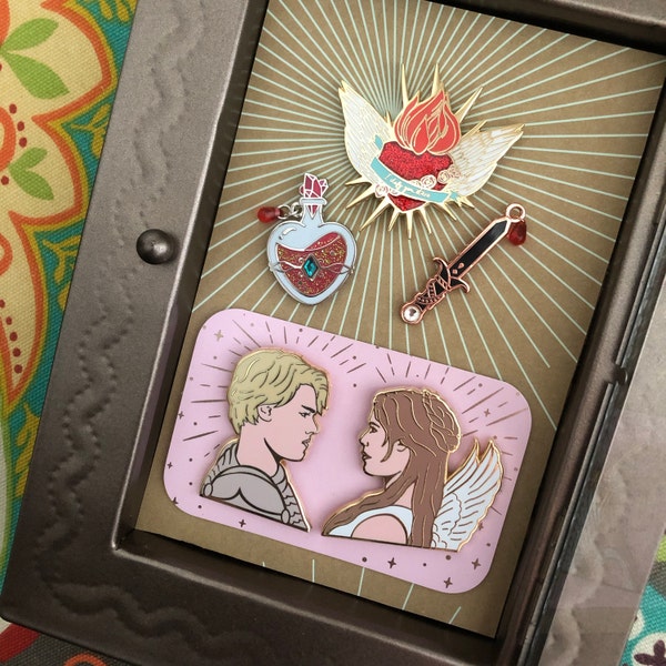 Romeo & Juliet Enamel Pins - Etsy