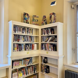 Custom Read Letters, Children's Book Decoupage, Handmade Collage of Mod ...