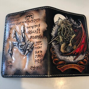 Fallout Power Armor Hand Tooled Wallet Carved Wallet | Etsy