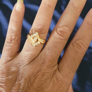 Enhancer Ring Band, Two-tone Women's 2.00 Ct Round-cut VVS1 Diamond ...