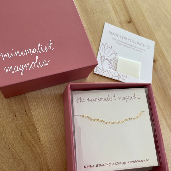 Whisper Chain • Gold, Silver, or Rose Gold - Simple Gold Chain Choker ...