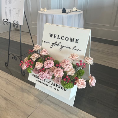 DIY Tutorial Flower Box Welcome Sign Picture and Text Instructions ...