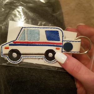 Mail Truck Key Chain, Usps Keychain, Postal Worker Gift, Postal Truck ...