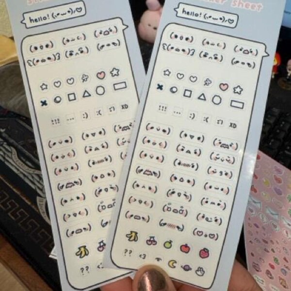 Cleffa Pink Friends Deco Sticker Sheet Cute Kawaii Aesthetic Nostalgia ...