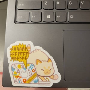 Vinyl Sticker Laptop Cat - Etsy