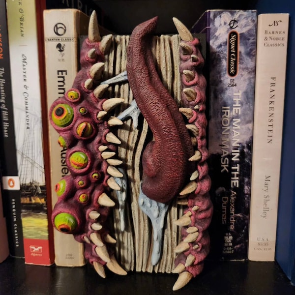 Mimic Book Nook | Custom-crafted Fantasy Bookshelf Insert Display for ...