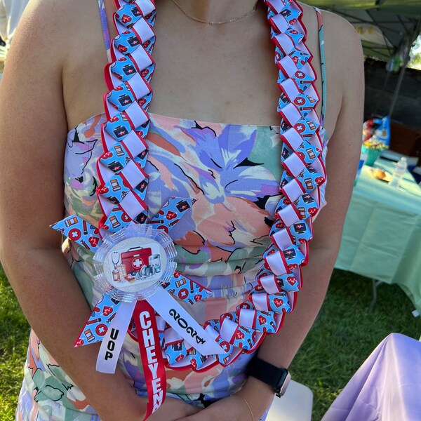 Volleyball Ribbon Lei/graduation Leis/senior Night/sport Night ...