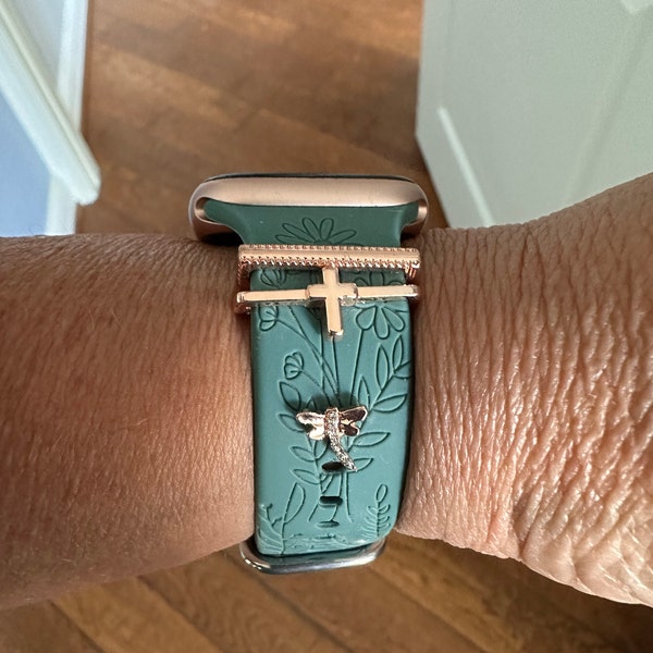 Cross Stackable Watch Band Charms for Apple Watch, Fitbit, Watch Sports ...