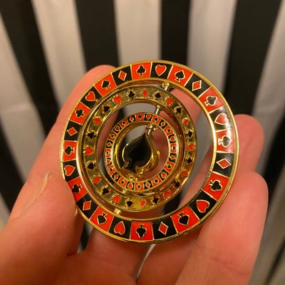 Triple Spade Spinner Suited Card Guard Poker Hand Protector Metal New ...