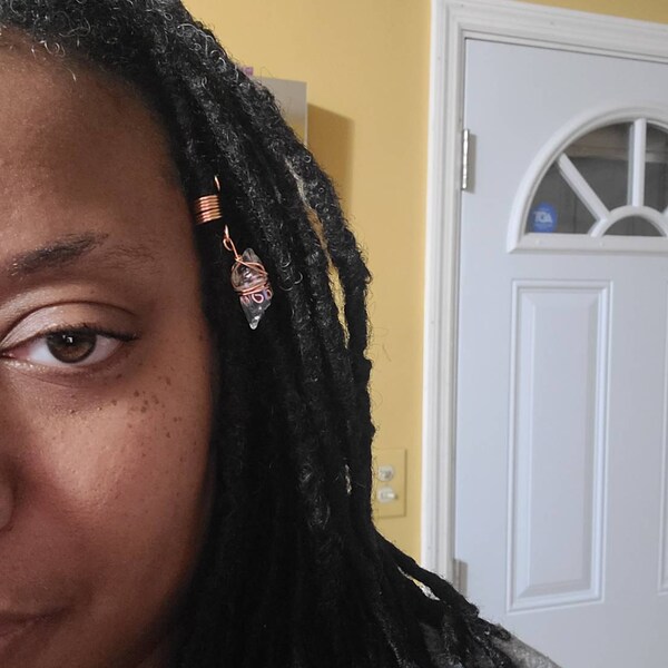 Quartz Crystal Loc Jewelry. Dreadlock Hair Accessories, Beads for ...