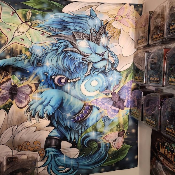 Blue Ghost of the Pridemother Druid Tapestry 150cm X 130cm - Etsy
