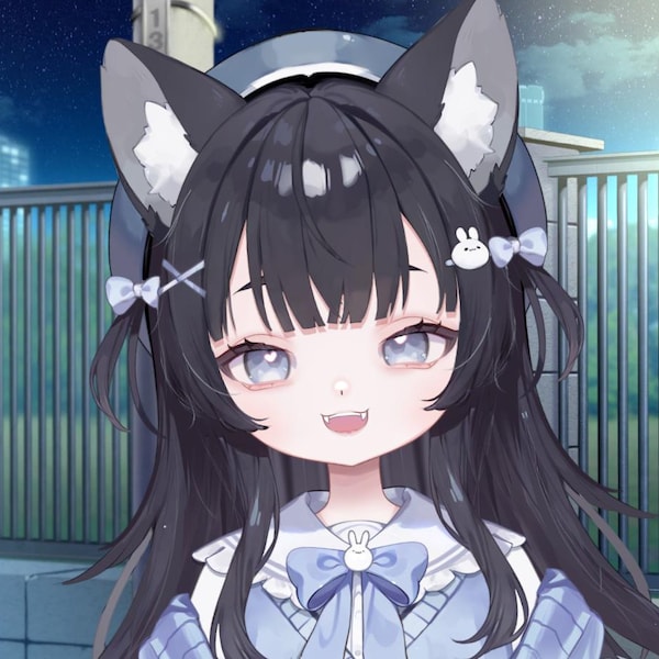 Free-ish for a Limited Time! Yuki the Moe Wolf Vtuber - Full Body ...