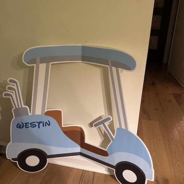 Baby Blue Golf Cutout Golf Party Birthday Decor, Cut Out, Lawn Signs ...