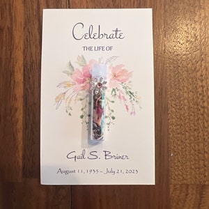 Bird Seed Favors, in Loving Memory, Funeral Favors, Memorial ...