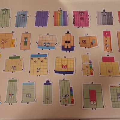 Numberblocks 51-60 Stickers - Etsy