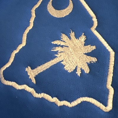 South Carolina Embroidery 2 Pack. 1. SC Palmetto State Applique 3x4 ...