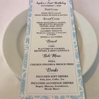 Twinkle Twinkle Little Star Printable Menu Card Baby - Etsy