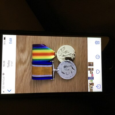 Replacement Military Medal MM Ribbon, Full Size Medal, Toye Kenning and ...