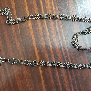 Antique Silver Chain, Silver Infinity Chain, Antique Silver Plated Base ...