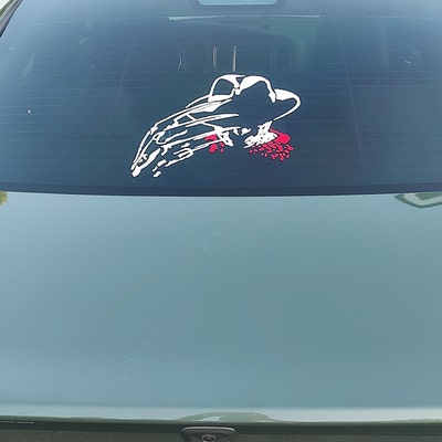 Female Skull Auto Accent Decal, Skull Car Vinyl, Girl Skull Car Decal ...