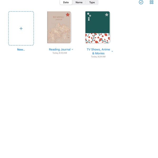 Digital Reading Journal, Book Review & Library Tracker for Goodnotes ...