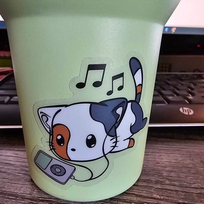 Math Cat Sticker CLEAR Sticker - Etsy