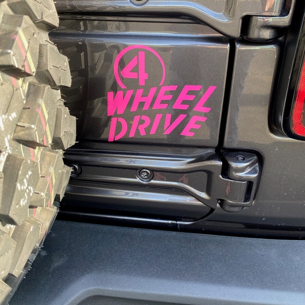 Willys 4 Wheel Drive Decal-jeep Wrangler Grand Cherokee Renegade ...