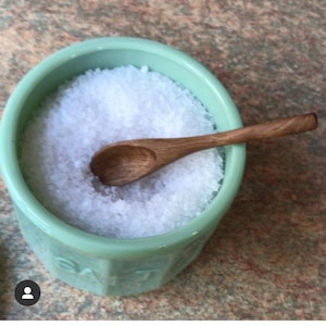 Small Wooden Salt Pig Spoon Handmade Reclaimed Oak 3 75mm Spice Incense ...