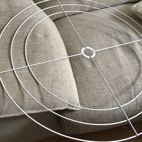 Triple Metal Frame for Lamp Shade – 30 Cm / 40 Cm – Round Wire Frame ...