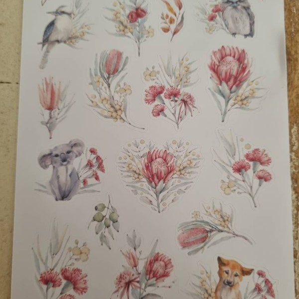 Australian Flora and Fauna Planner Stickers | Australian Plants ...