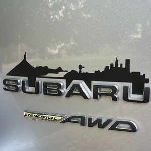 Mountain With Trees Badge Decal for Subaru, Crosstrek Mountain With ...