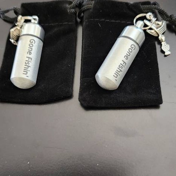 Lovely Natural Walnut Cremation Urn / Scattering Tube - Fits in Pocket ...