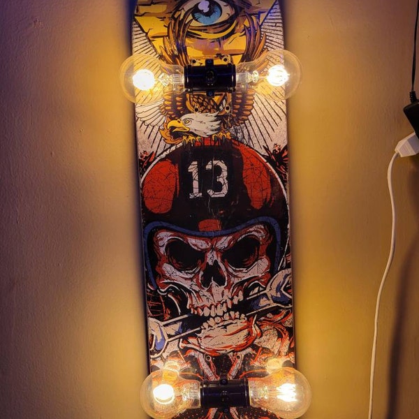 Deadpool Logo Skateboard Lamp - Etsy