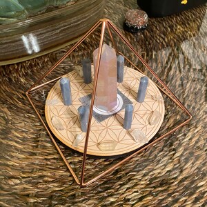 Heart Chakra Crystal Grid Altar Decoration - Etsy