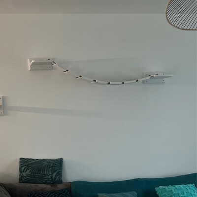 Large Wall Mounted Cat Bridge Lounge Platform Built Solid Wood and ...
