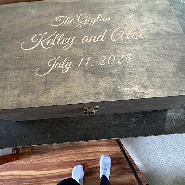Personalized Time Capsule Keepsake Box, 1st Birthday Memory Box, Baby's ...