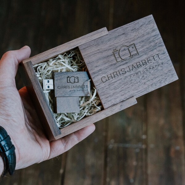 Wedding USB Box | Personalised Wood USB & Mini Flip Box 3.0 8gb/16gb ...