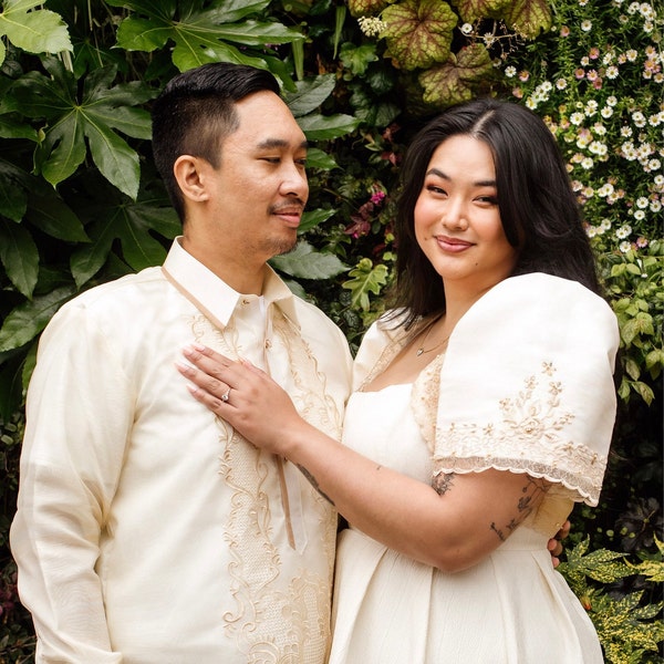Filipiniana Alampay Barong Tagalog Mestiza Burgundy Embroidered Shawl ...