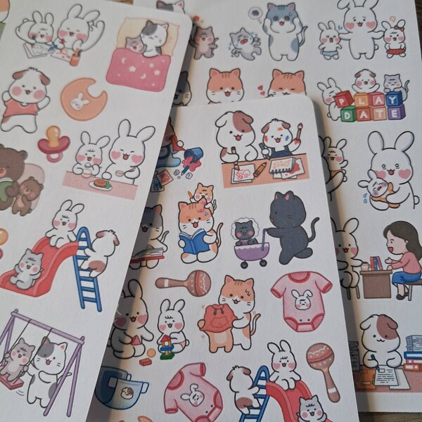 Cute Korean Hanbok Character Digital Planner Stickers, Korean ...