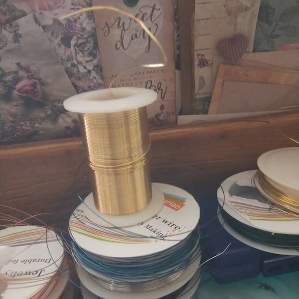 Beadsmith Wire: Gold, Silver, and Copper Wire Lacquered Tarnish ...