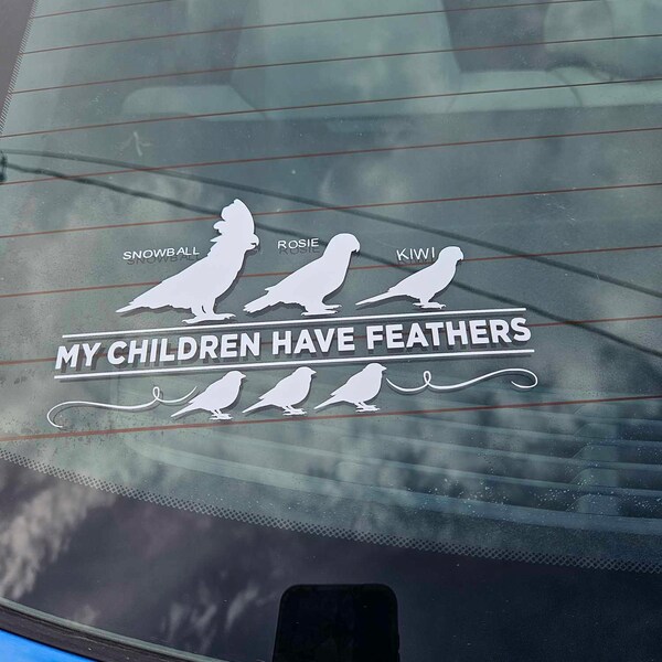 My Children Have Feathers Vinyl Decal - Etsy