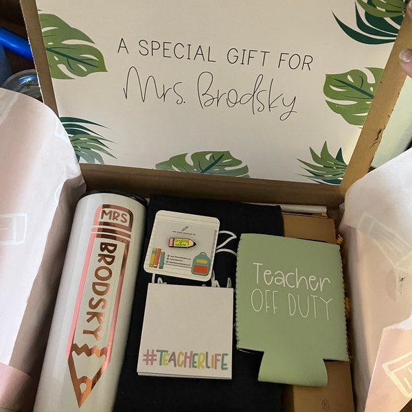 Teacher Gift Box | Personalized Teacher Gift Set | Teacher Gift ...