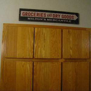 Groceries Dry Goods Sign, Mercantile Decor, Mercantile Sign, Custom Dry ...