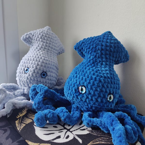 No Sew Squid Crochet Pattern: Amigurumi Plushie (PDF Pattern) - Etsy