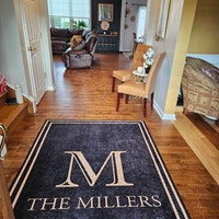 Family Name Entry Rug Personalized Entryway Rug Entrance Rug for Inside ...