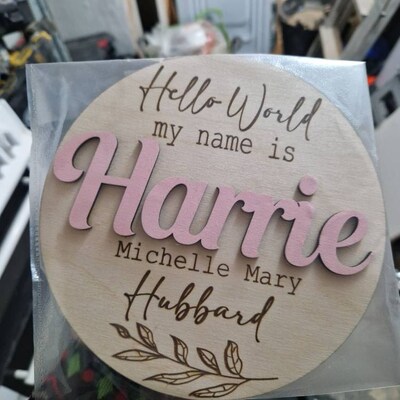 Baby Pregnancy Announcement Sign, Baby Scan Wooden Sign, Due Date ...